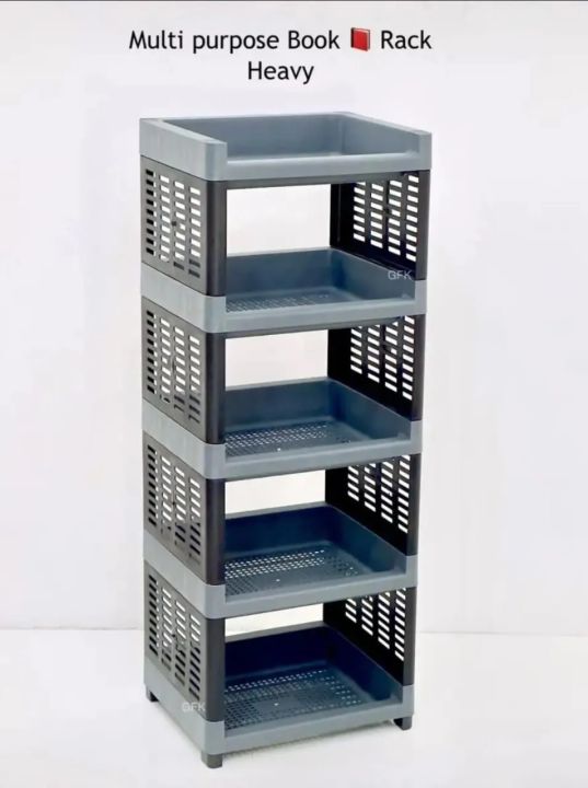 Plastic Book Storage Display Rack Shelf Cabinet Unit Organizer ...