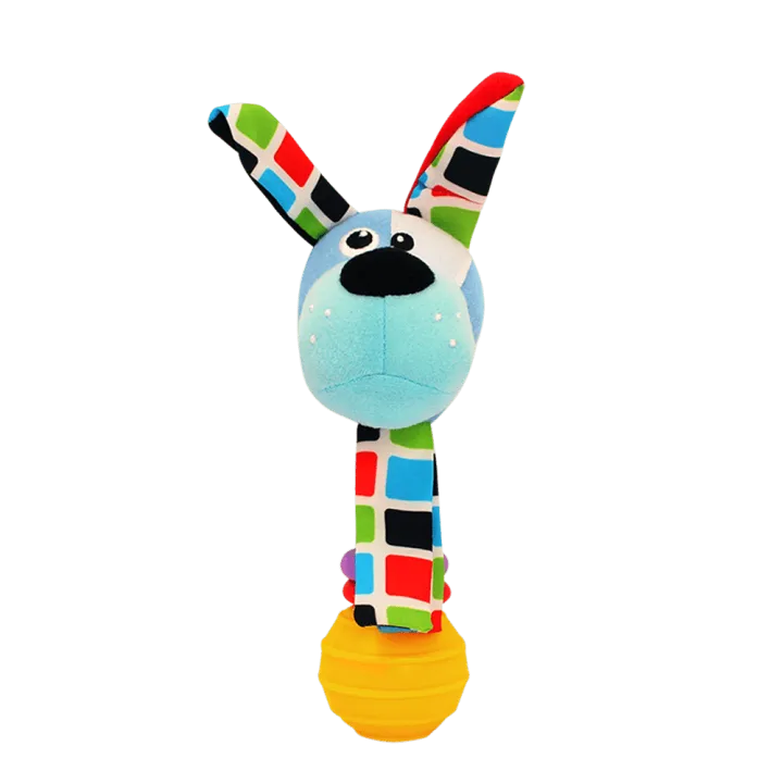 "Dog" Animal Soft Plush Hand Shake Rattle Baby Toys | Daraz.lk