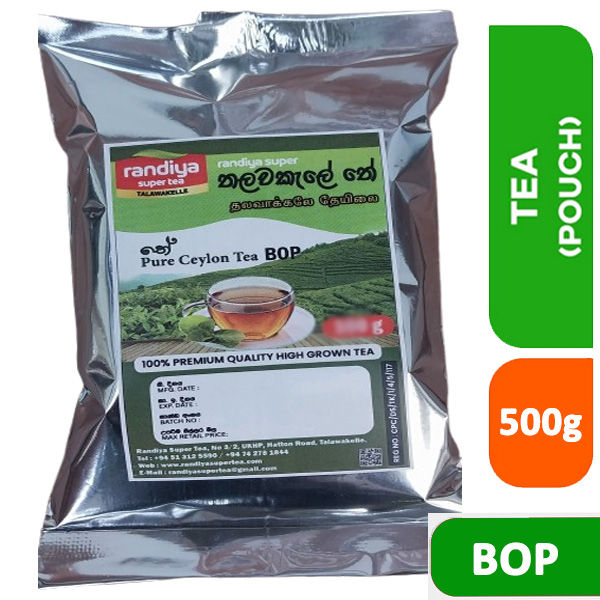 Talawakelle Tea BOP 500g / Randiya Super Tea BOP / Tea Pouch / High ...