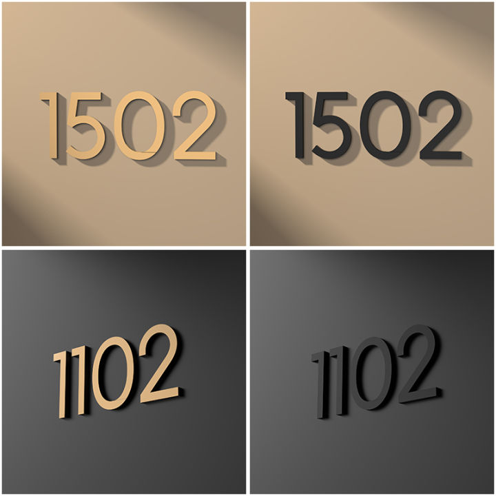 On The Door Extra Apartment Floating Exterior House Letter Building 3d ...