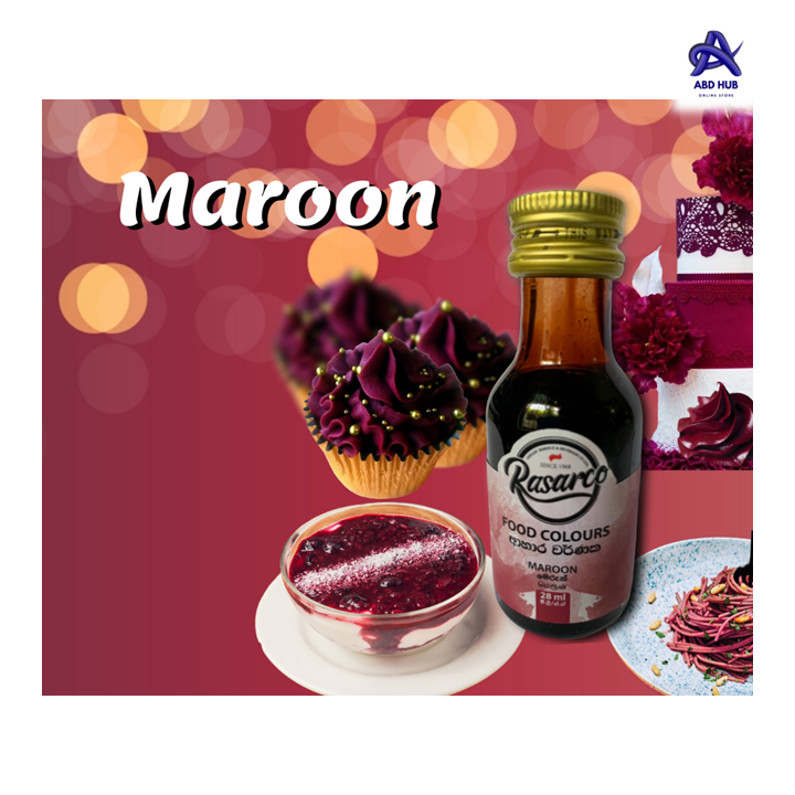 Maroon | | Food Colour 28ml | Rasarco Brand Food Colour . 100% Original ...