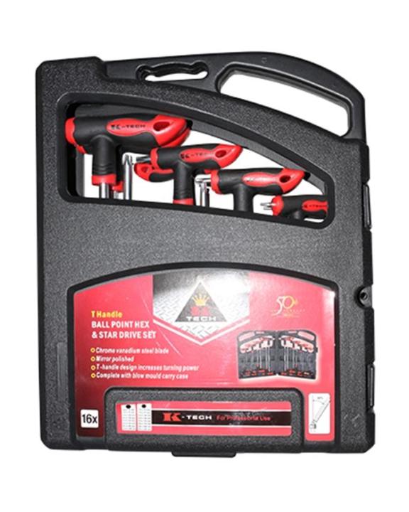 Ball point & Star Drive hex Set 16 Pcs - Black | Daraz.lk