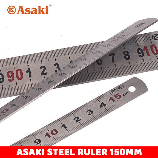 Steel ruler 150mm (6") AK-2535 Asaki Brand | Daraz.lk