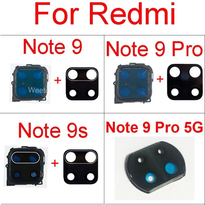 Back Camera Glass Lens+Frame Holder For Xiaomi Redmi Note 9 9s Note 9 ...