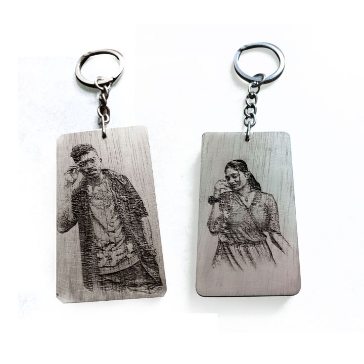 Customize Laser Engrave Key tags /Key Chain / Photo / Picture | Daraz.lk