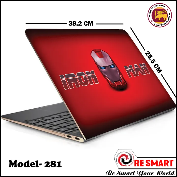 Iron Man Laptop Skin Protector Sticker(For 15.6 inch Laptops) | Daraz.lk