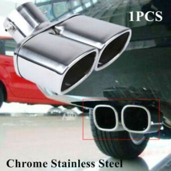 Car Exhaust Tail Pipe 63mm Exhaust Tips Muffler Stainless Steel Square ...