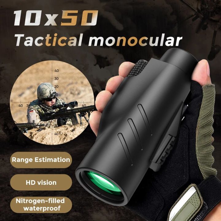 APEXEL 10x50 Outdoor Telescope High Power High Definition Monocular ...