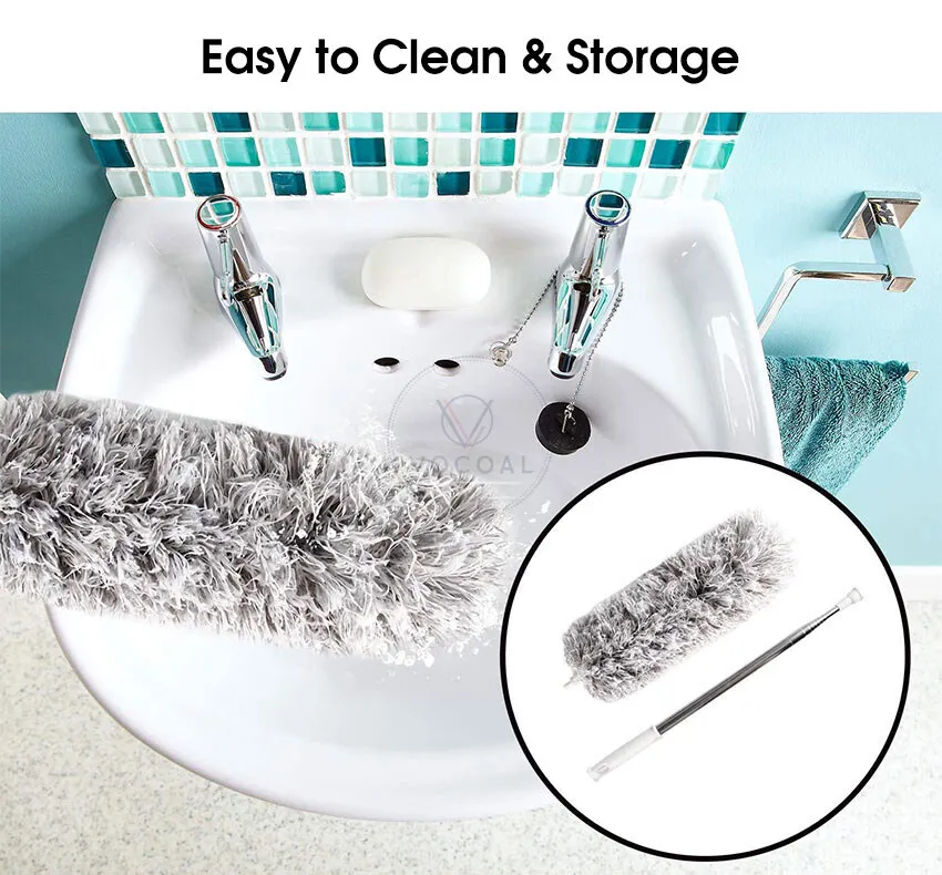 Vocoal Ceiling Cleaning Fan Duster Bendable Multi-function Dust Remove ...