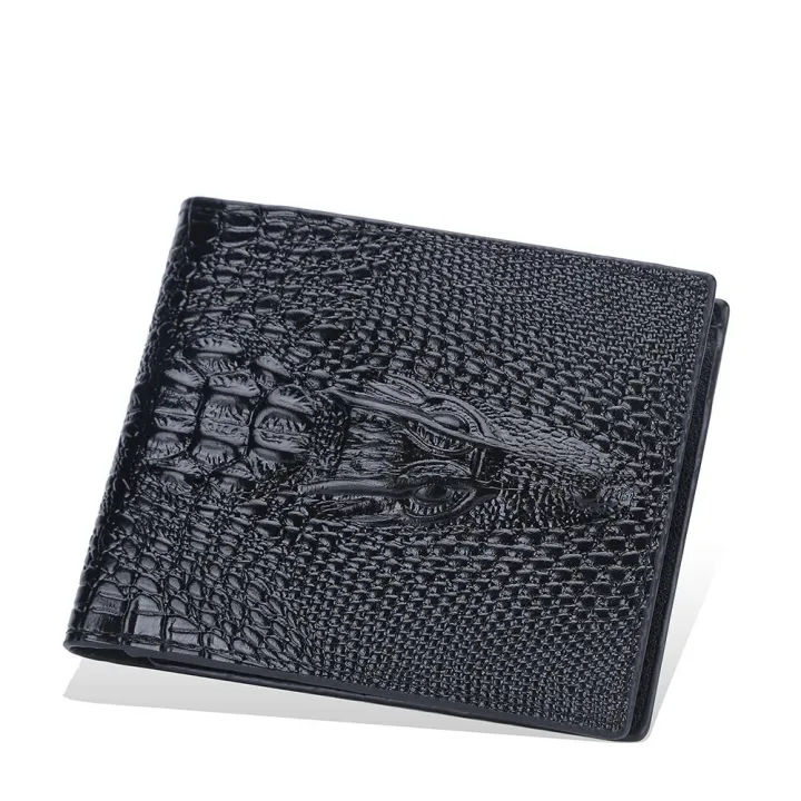 Fashion Alligato Men's Wallet Crocodile Fold Business Wallet Short ...