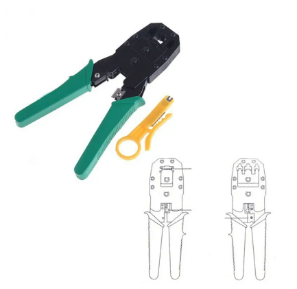 Network Crimping Plier Multi-Function LAN Wire Modular Crimping Tool ...