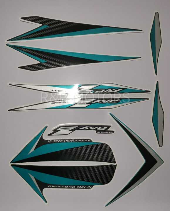 Yamaha Ray Z Cyan Blue Complete Sticker Set | Daraz.lk