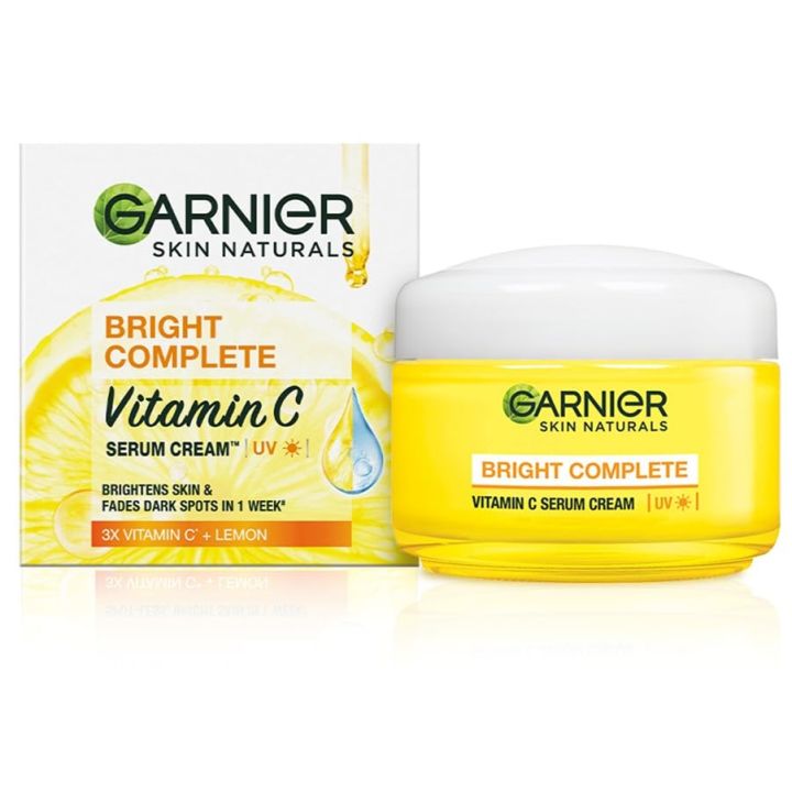 GARNIER (uvdc) Skin Naturals Bright Complete Vitamin C Serum UV Cream ...