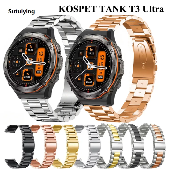 Sutuiying Luxury 22mm Replacement Watch Band For KOSPET TANK T2 T3 ...