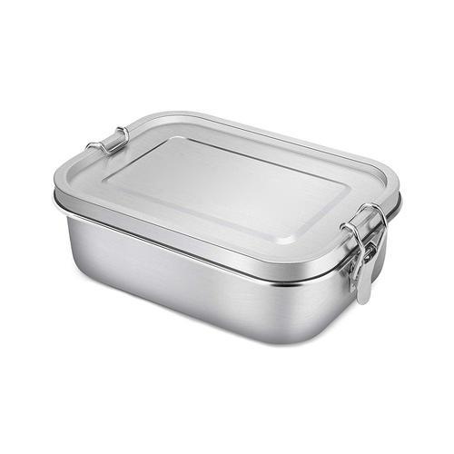 Stainless Steel Lunch Box BPA Bread Box Flexible Separation Metal Lunch ...