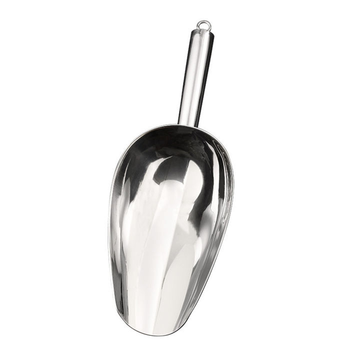 Migeet Ice Scoop Handy Ice Cube Shovel One-Piece Cast 304 Stainless ...