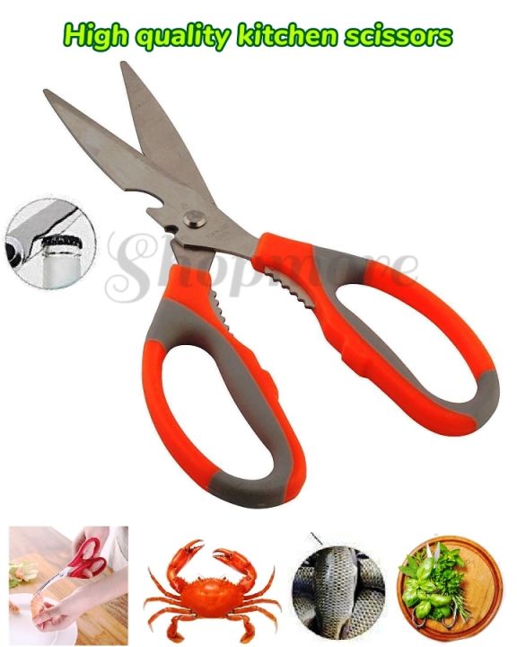 Multi Purpose Kitchen Scissor Shears Cut fish,Meat,Nuts,Vegetable,Herbs ...