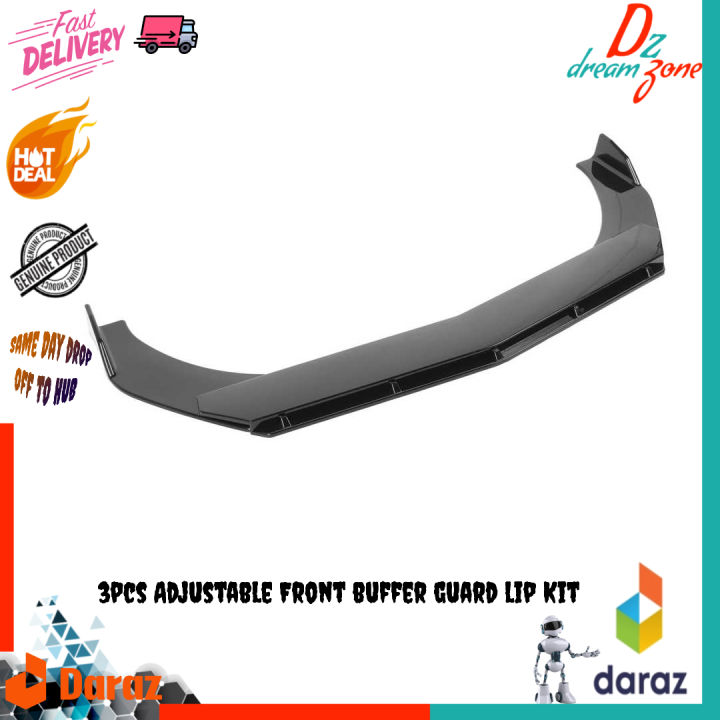 3pcs Adjustable Front buffer guard lip Kit | Daraz.lk