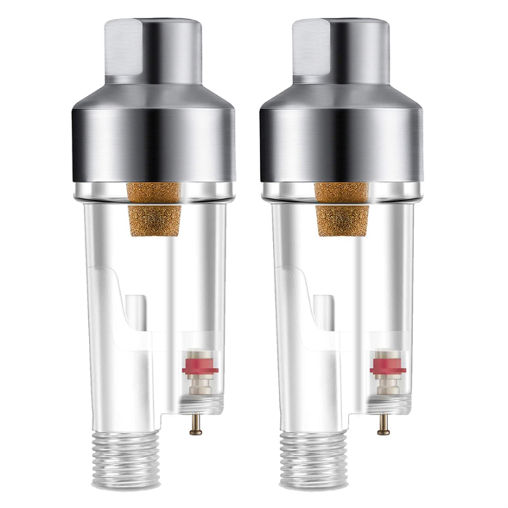 2X Airbrush Tool In-Line Air Filter and Oil Water Separator with 1/8 ...
