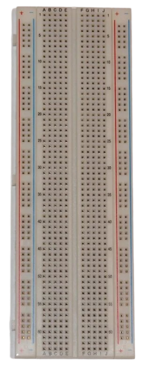 Solderless Breadboard project board -16.5cm x 5.6cm - 830 tie points ...