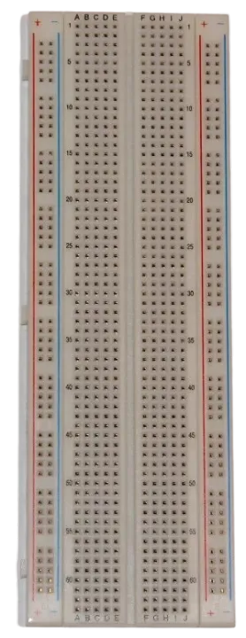 Solderless Breadboard project board -16.5cm x 5.6cm - 830 tie points ...