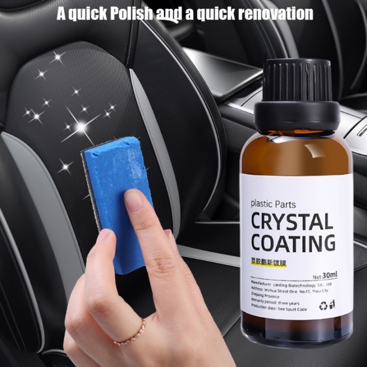 30ml Car Interior Plastic Refurbishing Coating Agent Auto Panel Leather ...