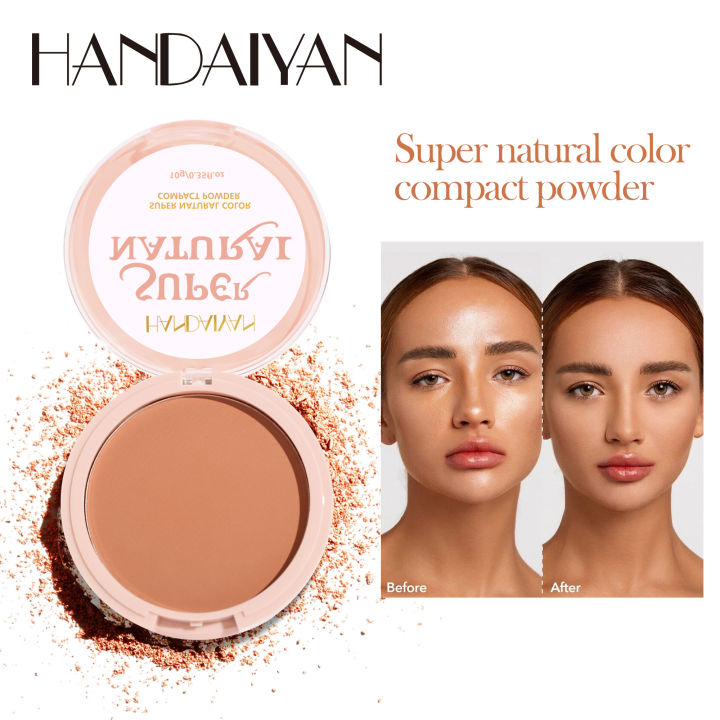 HANDAIYAN Light Soft Setting Pressed Powder Natural Waterproof Long ...