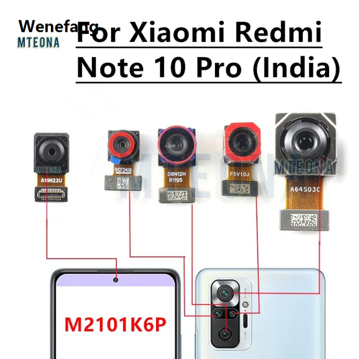 Wenefang Front Rear Main Camera For Xiaomi Redmi Note 10 Pro (India ...