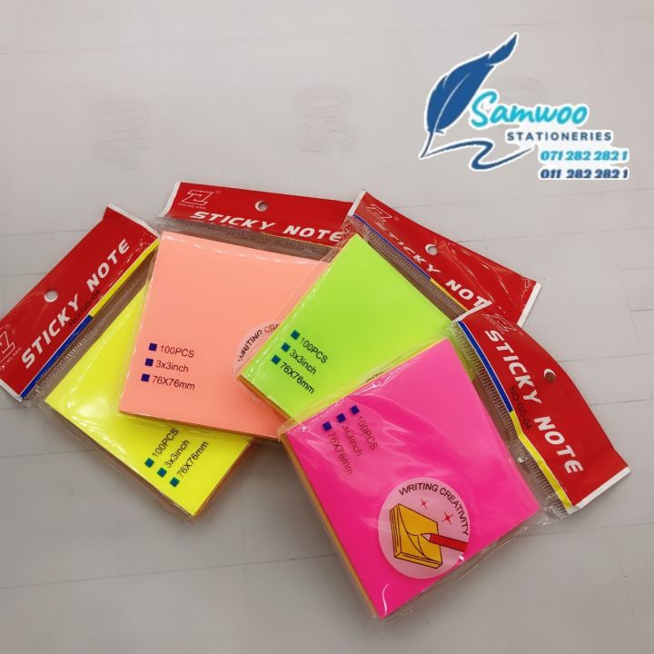 Sticky Note 100 Pages | Daraz.lk