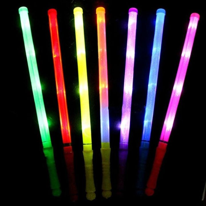 Pink lights for concert 48cm pink light stick luminous rainbow stick ...