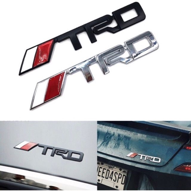 Hot TRD 3D emblem Metal size COD Car accessories For toyota rush wigo ...