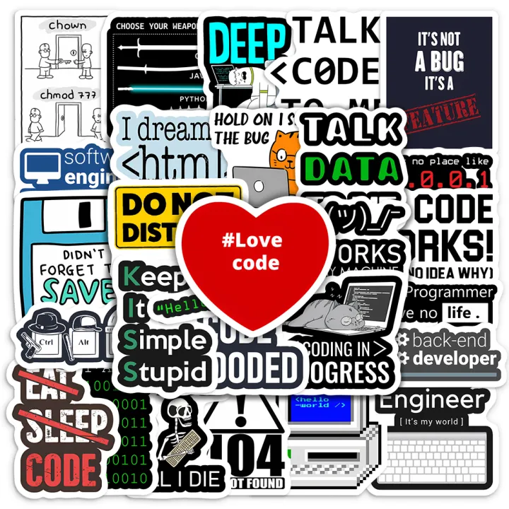 Programming Java Js Php Docker Html Cloud Language Pvc Waterproof For ...