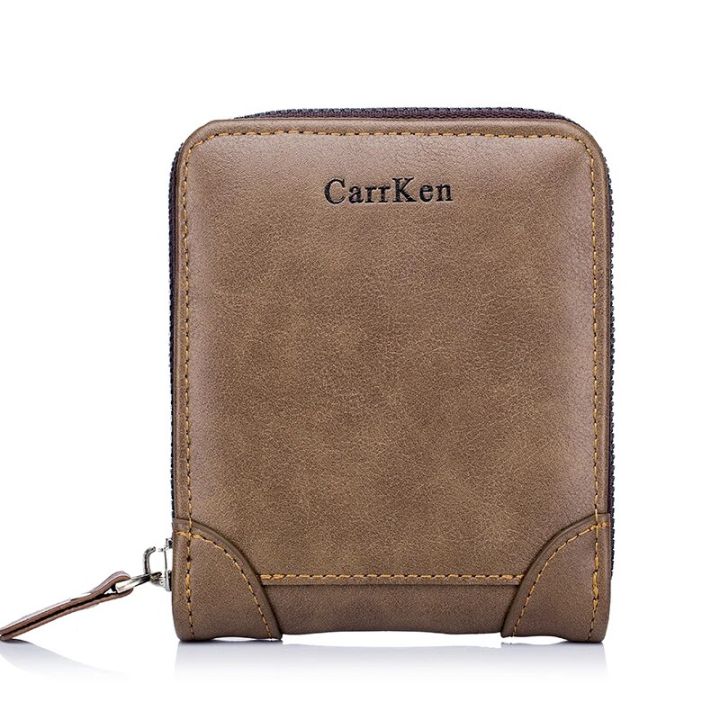 CarrKen's New Men's Wallet 2023 Retro Horizontal Style Fashion ...