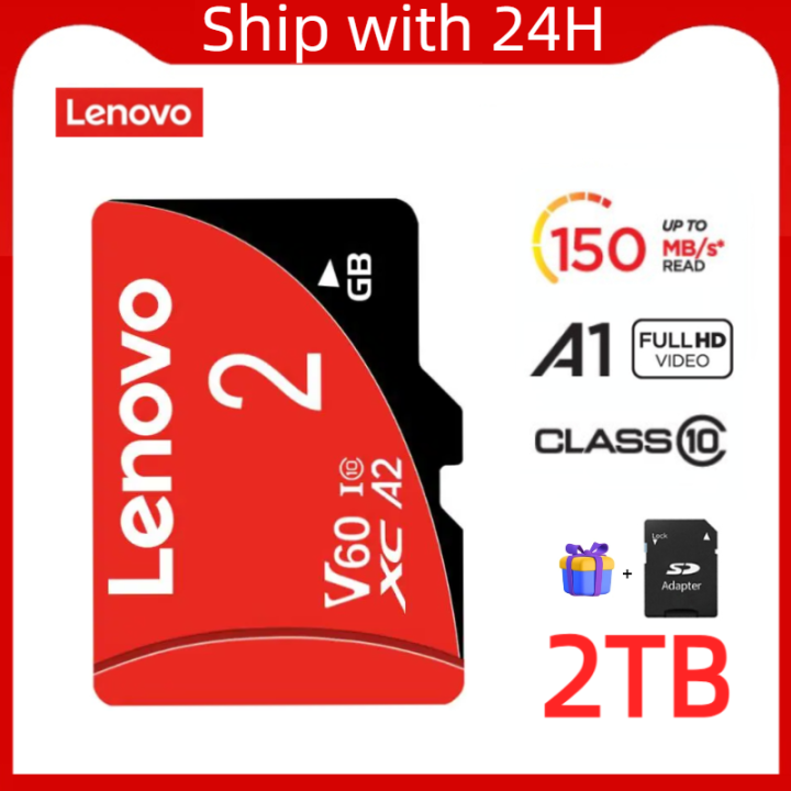 Lenovo 1TB Class10 Micro TF SD Card 512GB V60 Memory Card UHS-I SD Card ...
