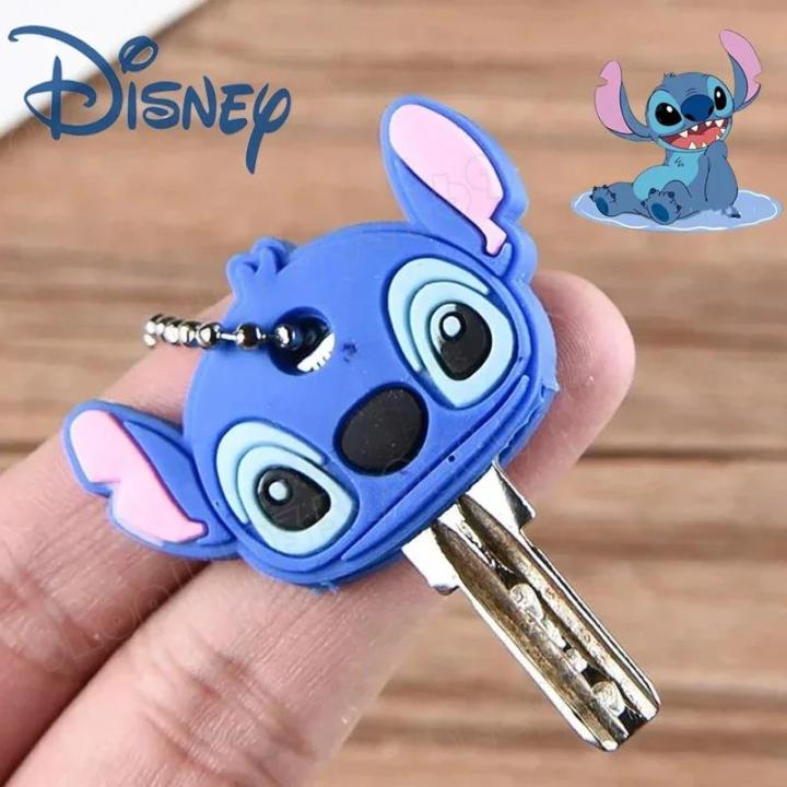 MINISO Stitch Key Protective Caps Anime Lilo Stitch Cartoon Modeling ...