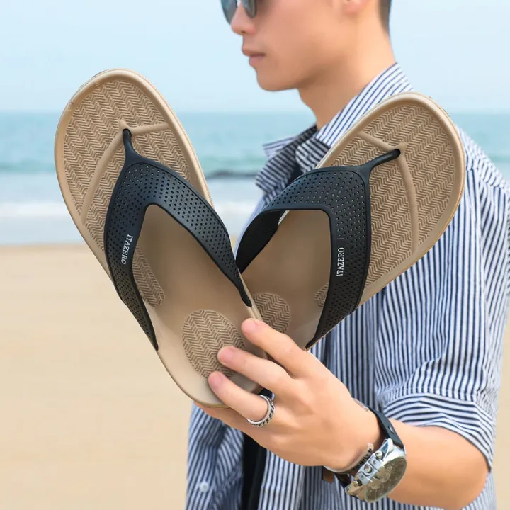 Flip Flops Men's Summer Popular Non-Slip Wear-Resistant Home Durable ...