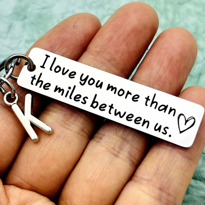 Waitz Naitz Couple Keychain Long Distance Relationship Gift for ...