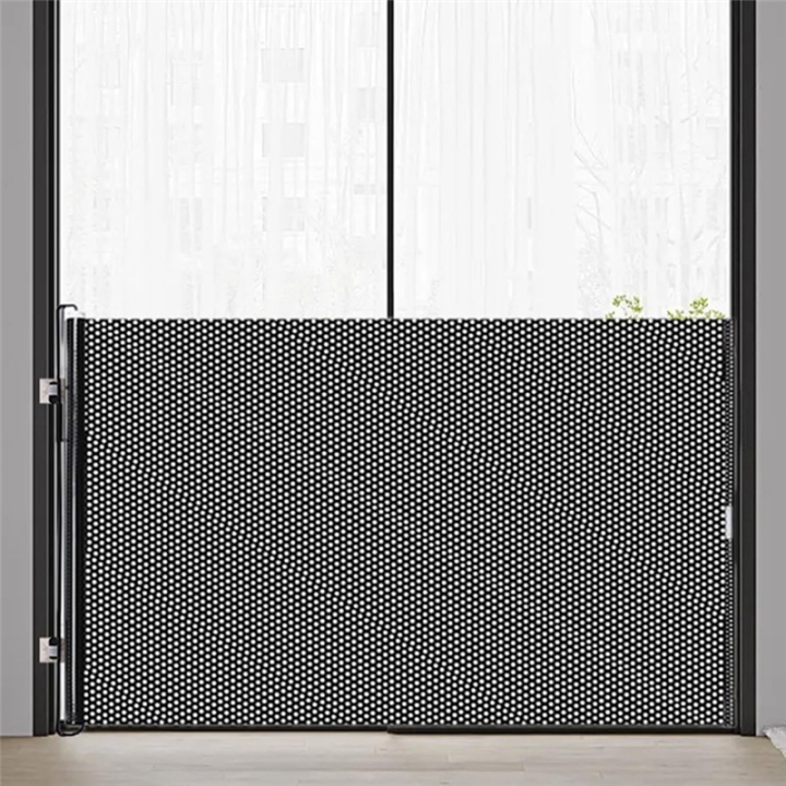 Pet Stair Gate with Reinforced Strip, Retractable for Screen Door Gate ...