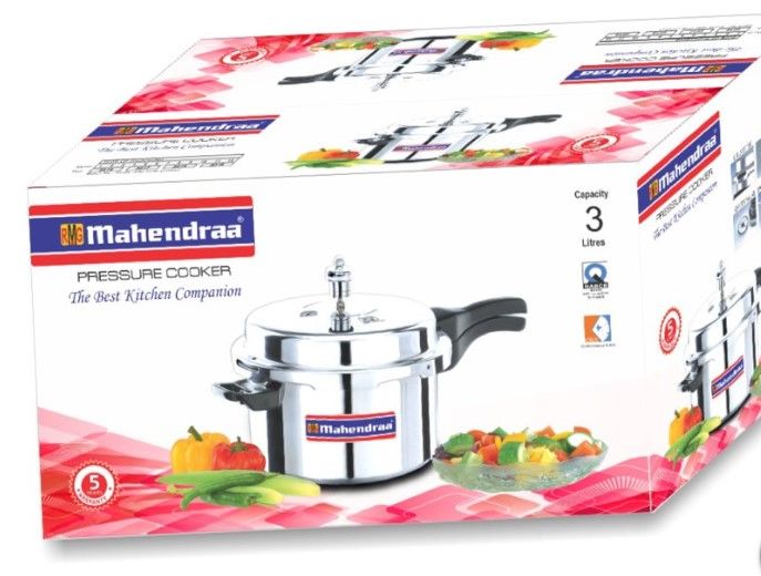 Pressure cooker premium quality, Aluminum body 3L, 5L, 7.5L Mahindra ...