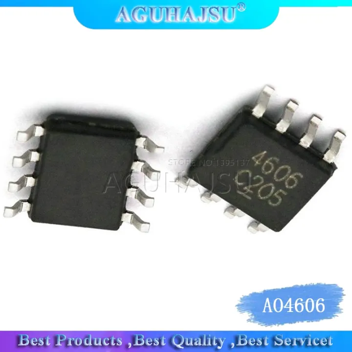 【Hannah Martin Official Store】10pcs AO4606 SOP8 AO4606C SOP SMD High voltage N+P channel MOSFET ...