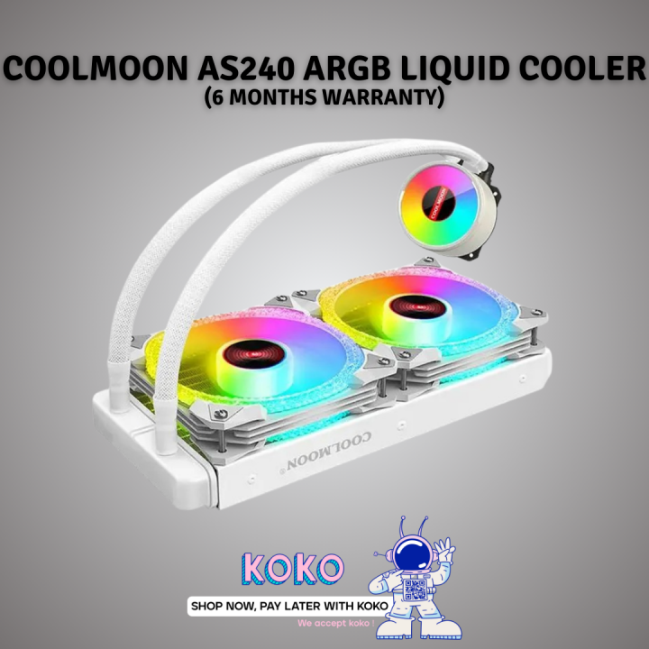 COOLMOON AS240 ARGB LIQUID COOLER | Daraz.lk