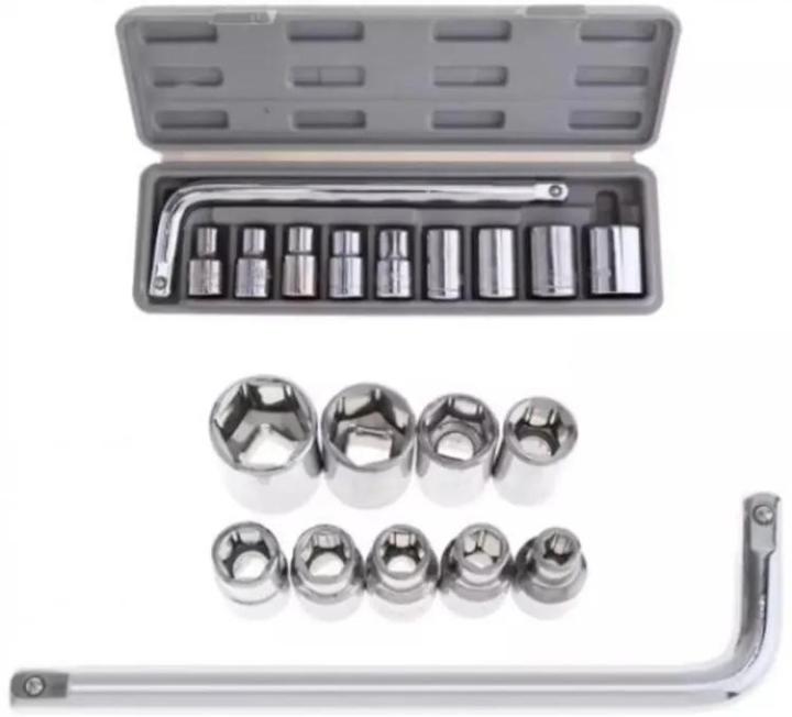 Hand Tools Top Quality 10pcs Socket Wrench Set 1810 With Plug Socket ...