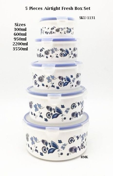 5 Pieces Airtight Fresh box set | Daraz.lk