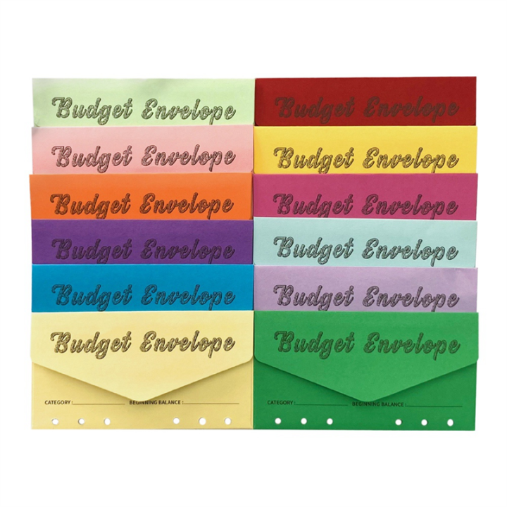 1Set Budget Binder Envelopes Wallet Envelope with Expense Tracker ...