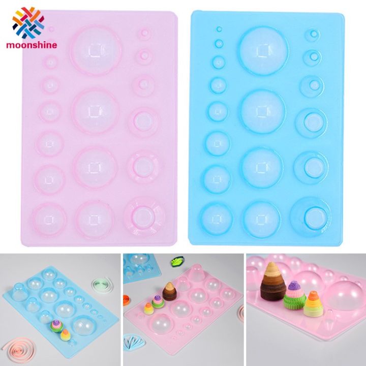 Plastic Paper Quilling Mould Half Ball Domes DIY Paper Craft Tool Mold ...
