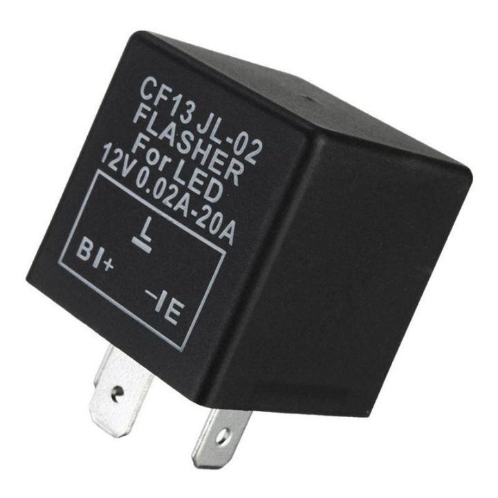 Car 3-pin CF-13 Electronic LED 12V Flasher Relay Fix for Turn Signal ...