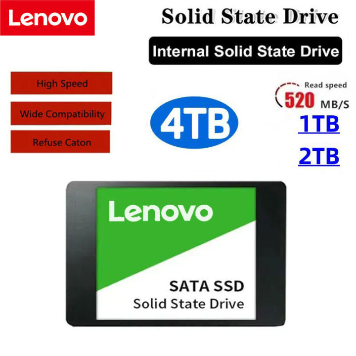 Lenovo Portable 4TB SSD Solid State Hard Drives Disk 560MB/S High Speed ...
