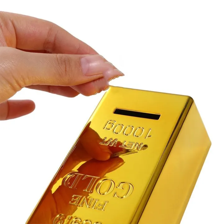 Artificial Unique Bullion Bar Bullion Prop Simulation Brick Coin Bank ...