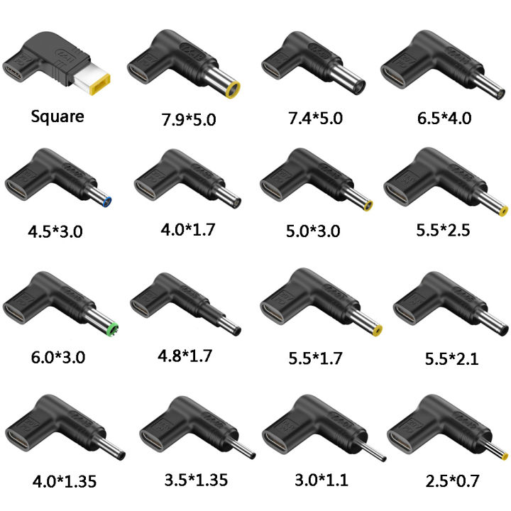 Pd 65w Usb 3.1 Type C To Dc Jack Plug Lap Power Charging Charger ...