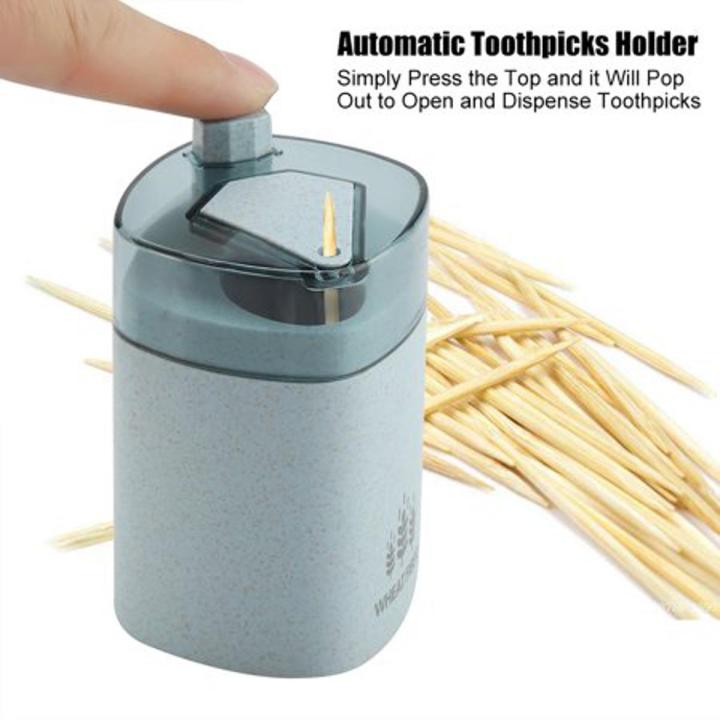Press-and-Get Toothpick Dispenser Box with Sleek Design, Featuring an ...